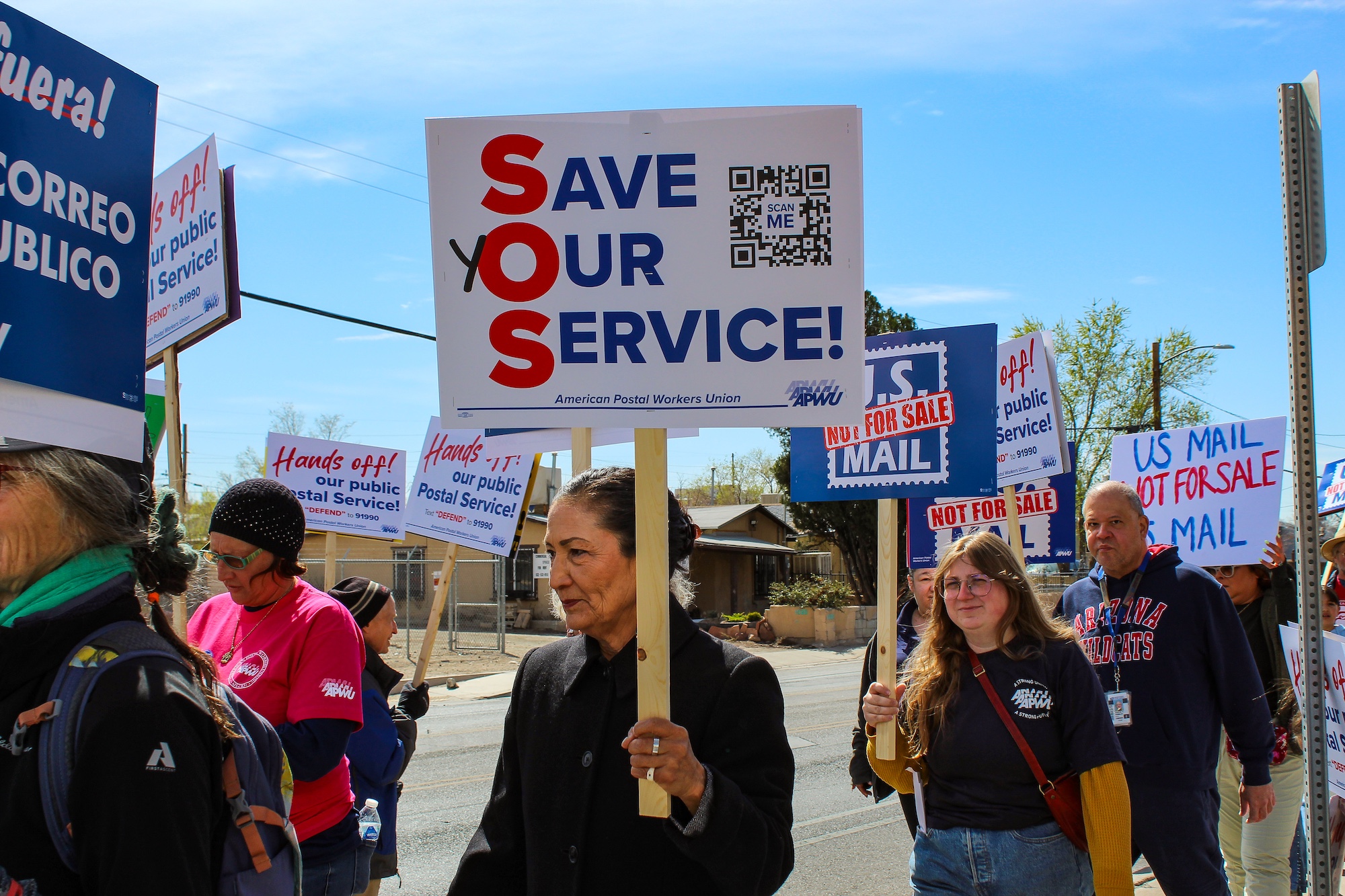 Haaland Pickets to Protect New Mexicans' Access to Vital Postal Services | Deb Haaland for New ...