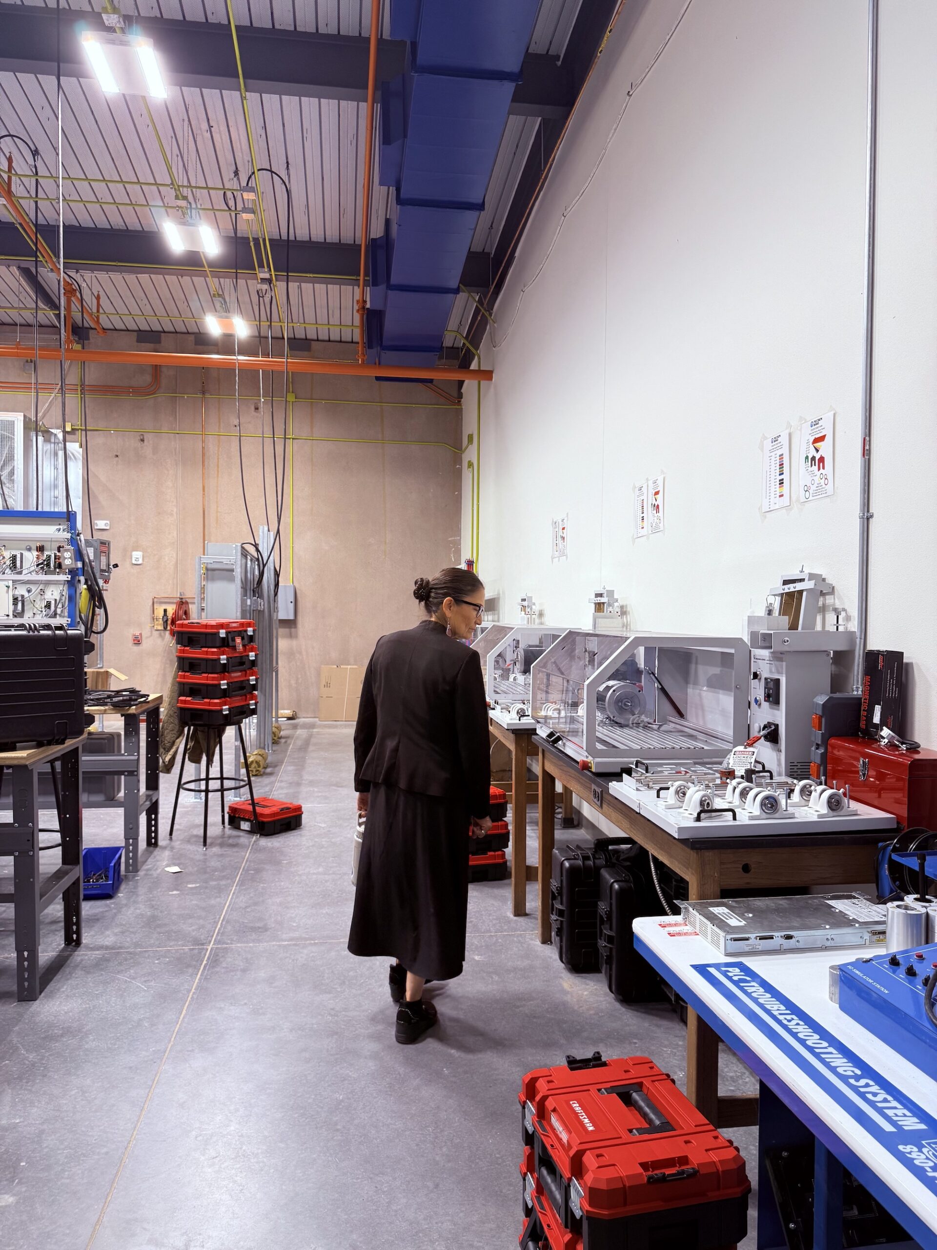 Deb Haaland tours CNM’s Workforce Training Facilities, Showcases Trade ...